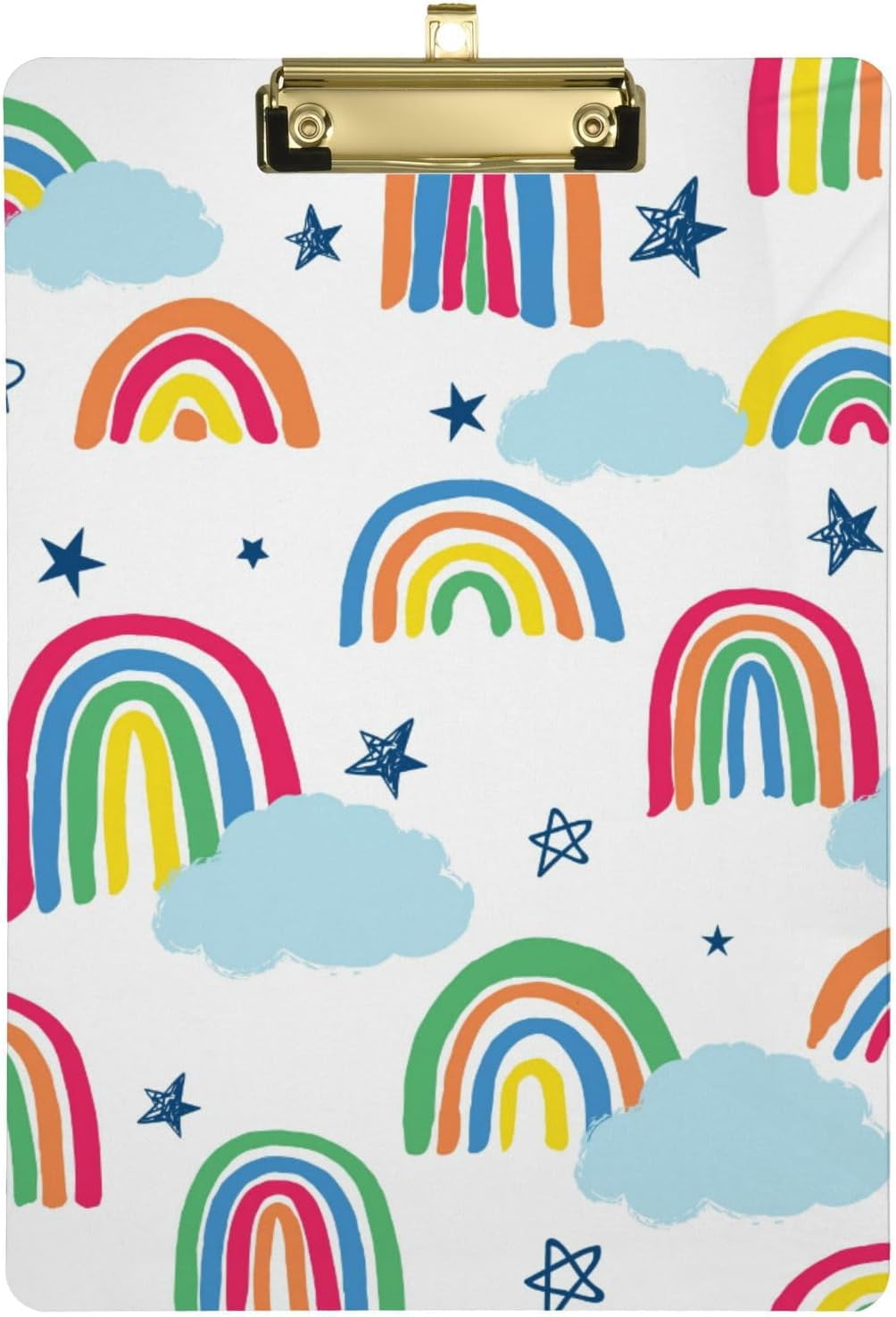 GZHJMY Rainbow Clipboards Acrylic A4 Letter Size Clipboards with Metal ...