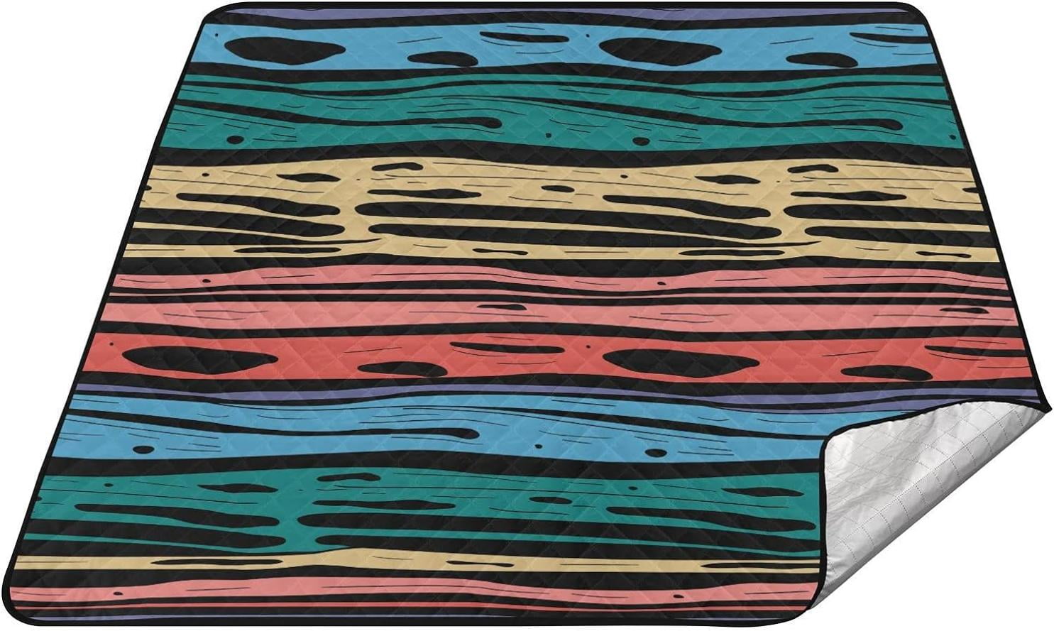 GZHJMY Rainbow Slime Large Picnic & Outdoor Beach Blanket, Waterproof ...