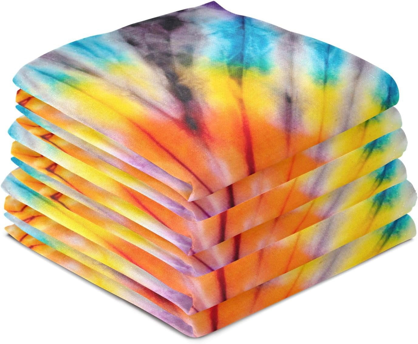 GZHJMY Rainbow Tie Dye Spiral Kitchen Towel, Dish Towels Quick Drying ...