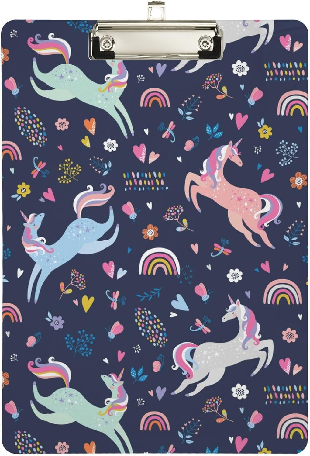 GZHJMY Rainbow Unicorns Clipboard Classrooms Office Clipboard A4 ...