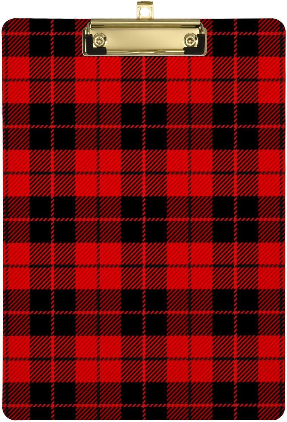 GZHJMY Red Buffalo Plaid Clipboards Acrylic A4 Letter Size Clipboards ...