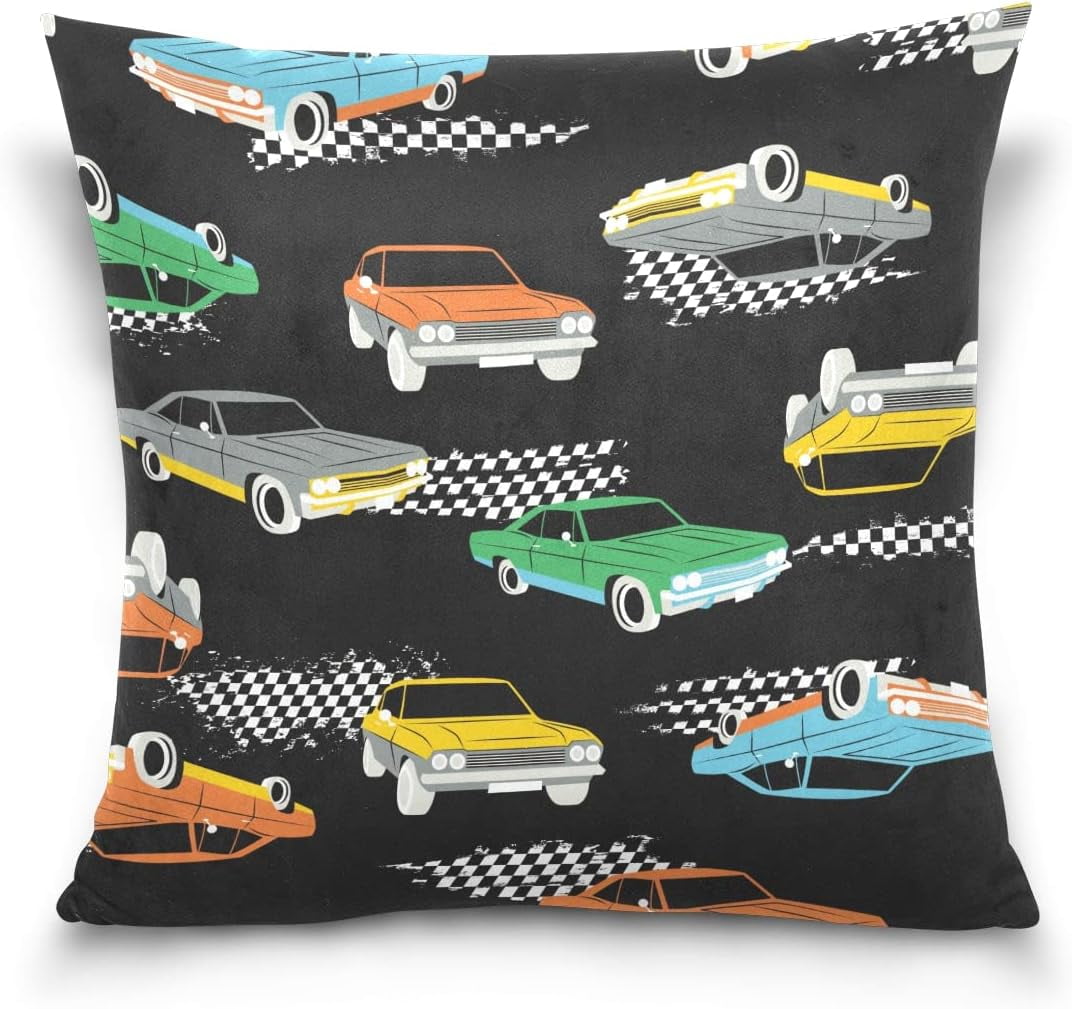 GZHJMY Retro Cars Old School Vehicle Throw Pillow Covers Pillowcase ...