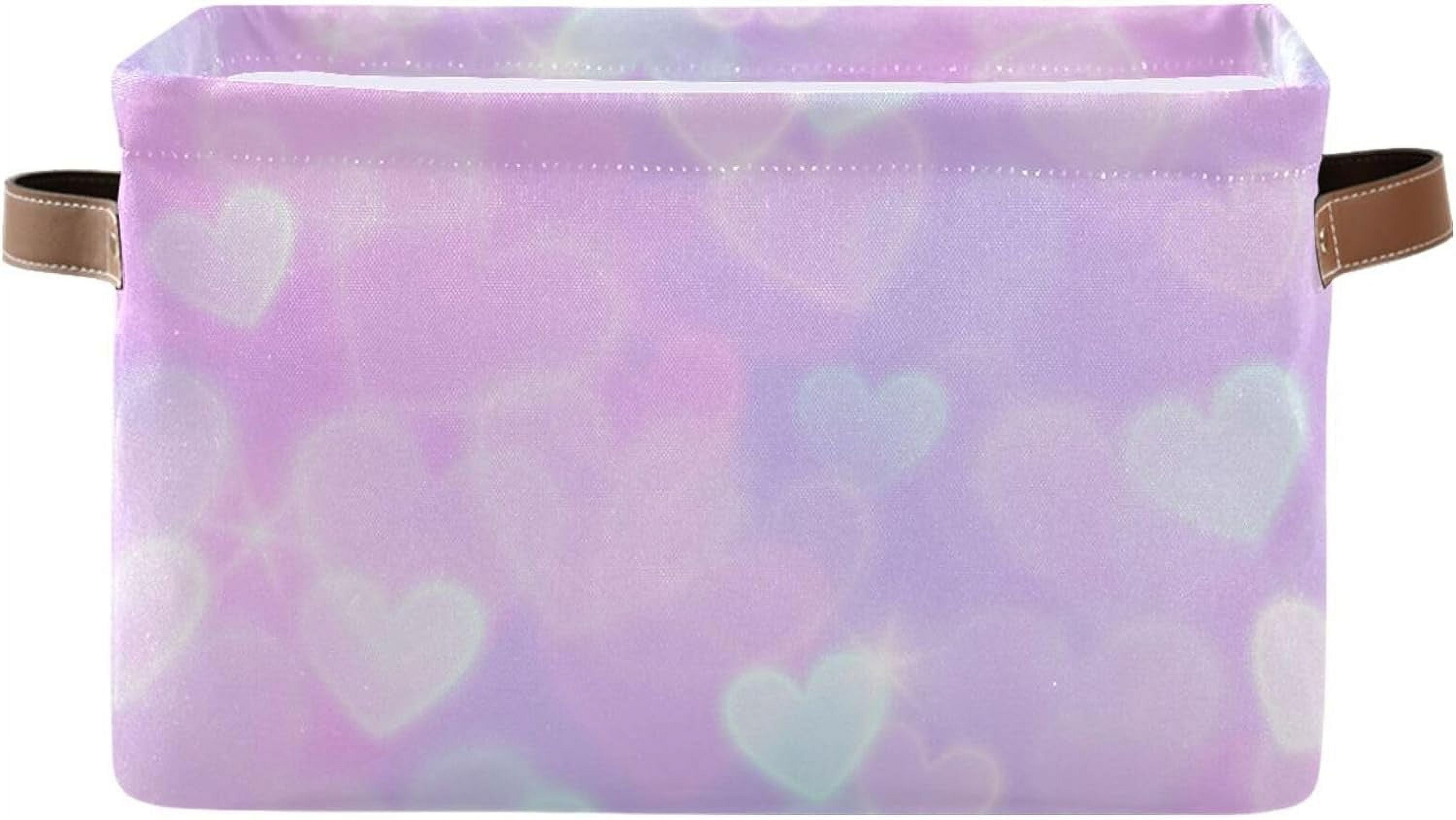 GZHJMY Romantic Valentines Day Storage Bins Foldable Canvas Fabric ...