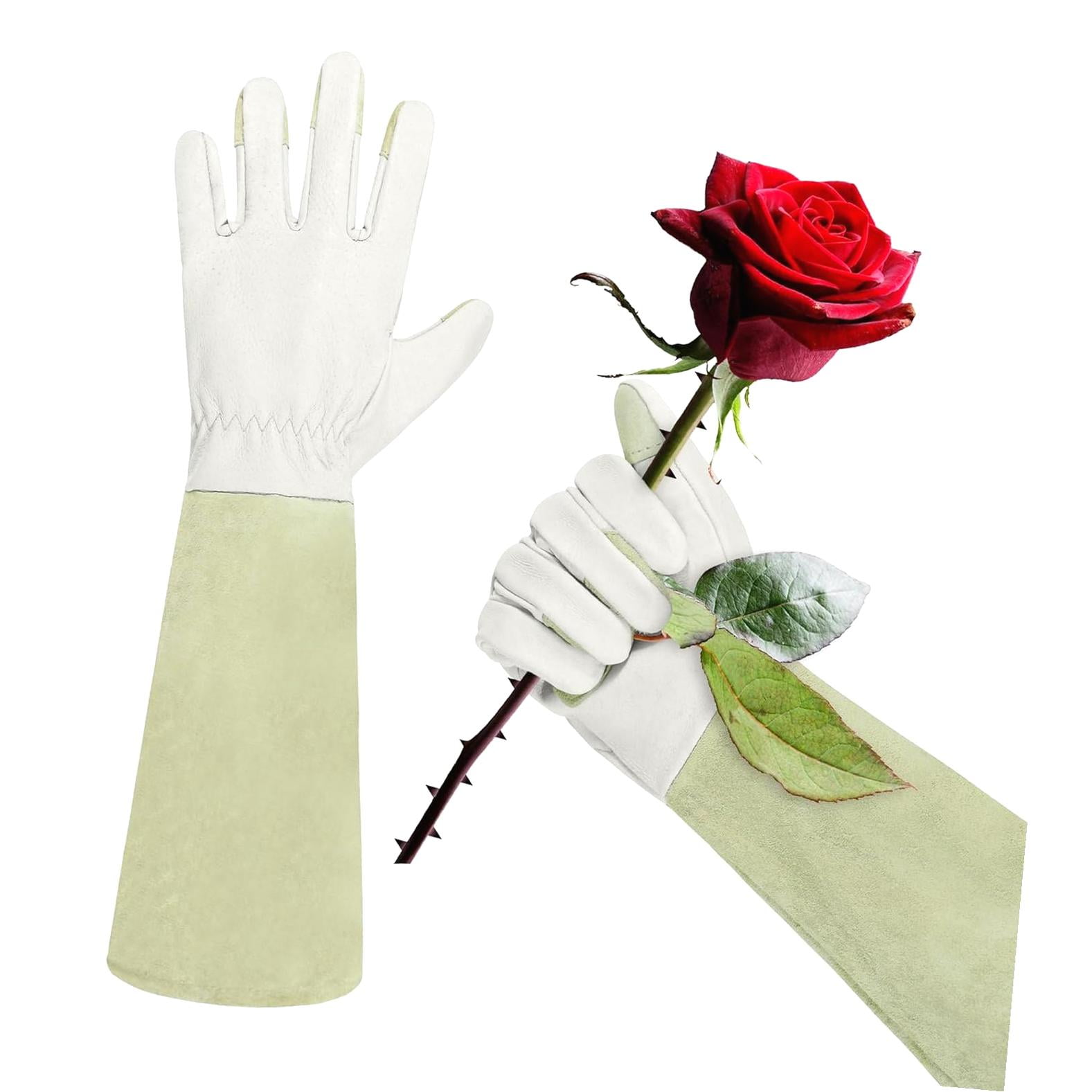 GZHJMY Rose Pruning Gloves, Extended Thorn-Resistant Gardening Gloves ...