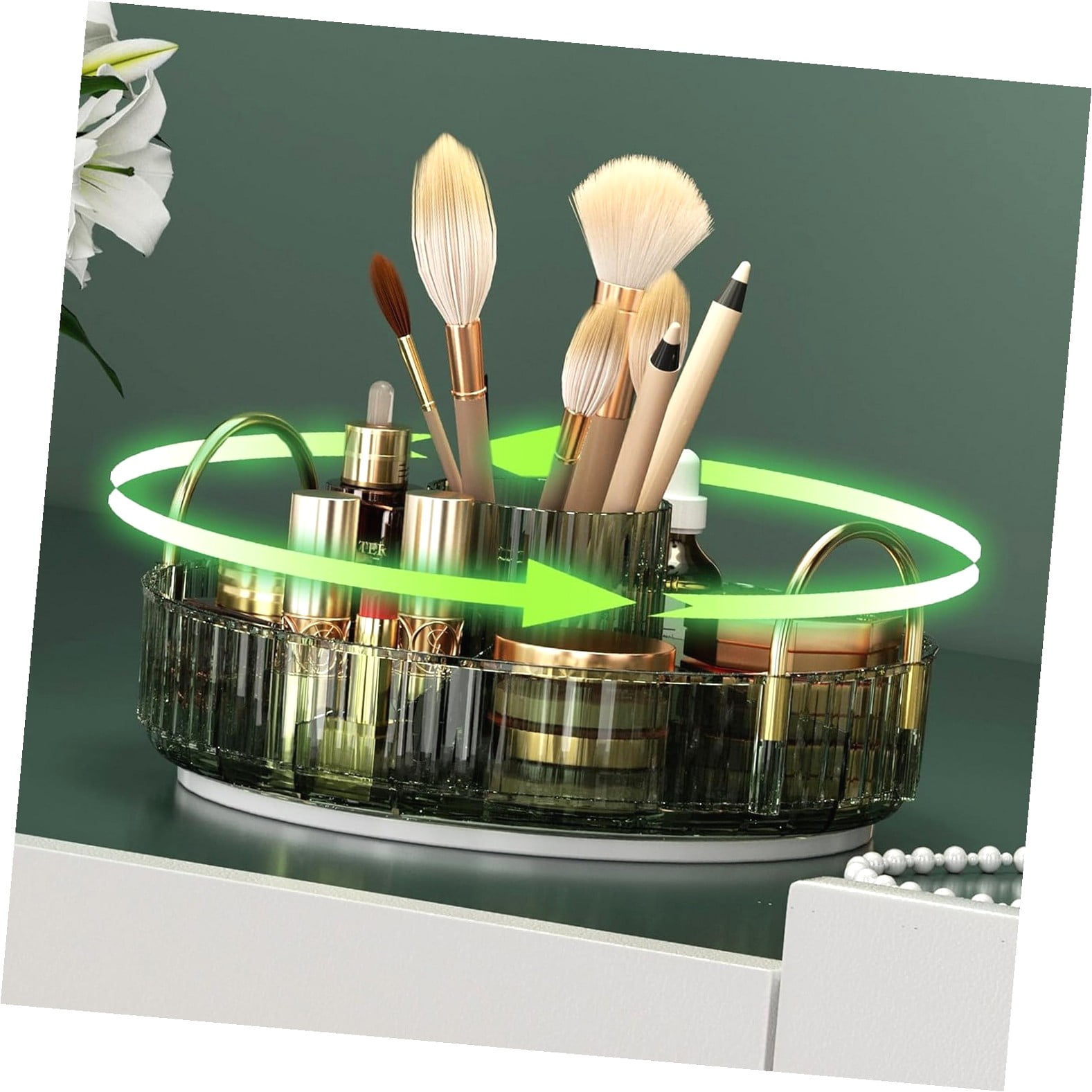 GZHJMY Rotating Organizer for Vanity, Large Storage Perfume Holders ...