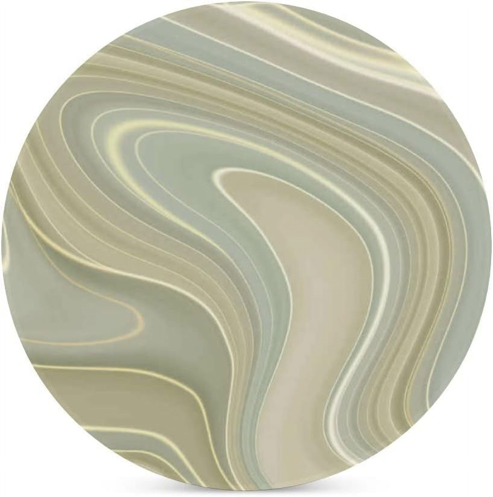 GZHJMY Round Drink Coasters, 2 Pcs Liquid Marbling Paint Texture Absorbent Ceramic Coffee ...