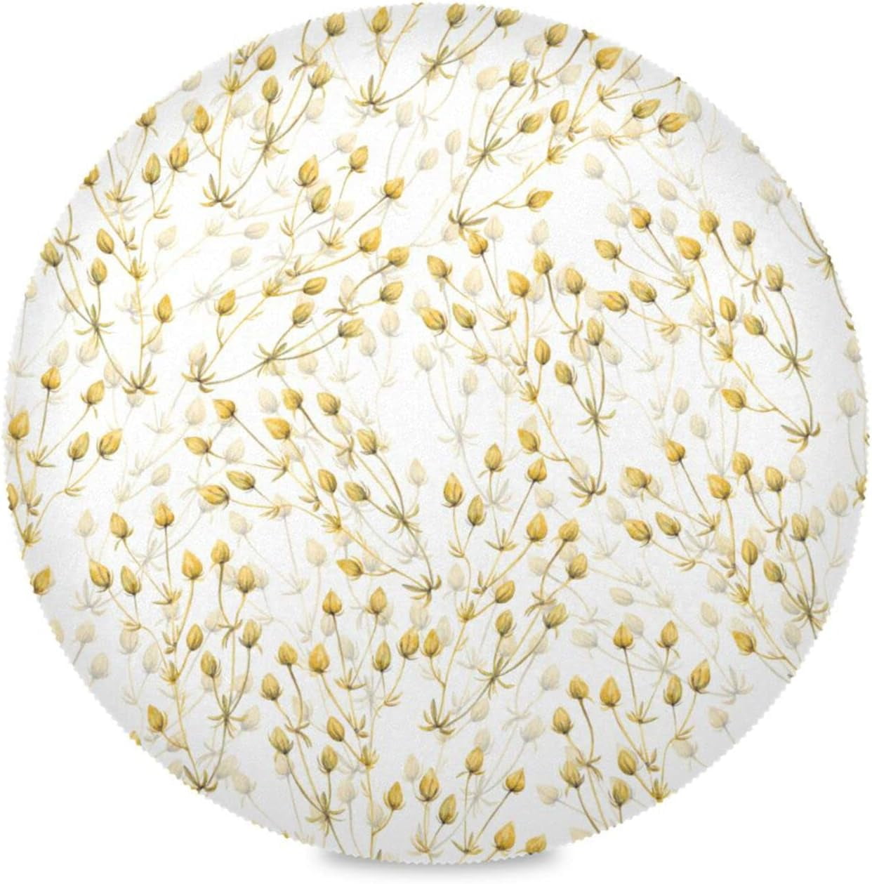 GZHJMY Rural Osmanthus 15.4 Inch Round Dinner Placemat, Polyester ...