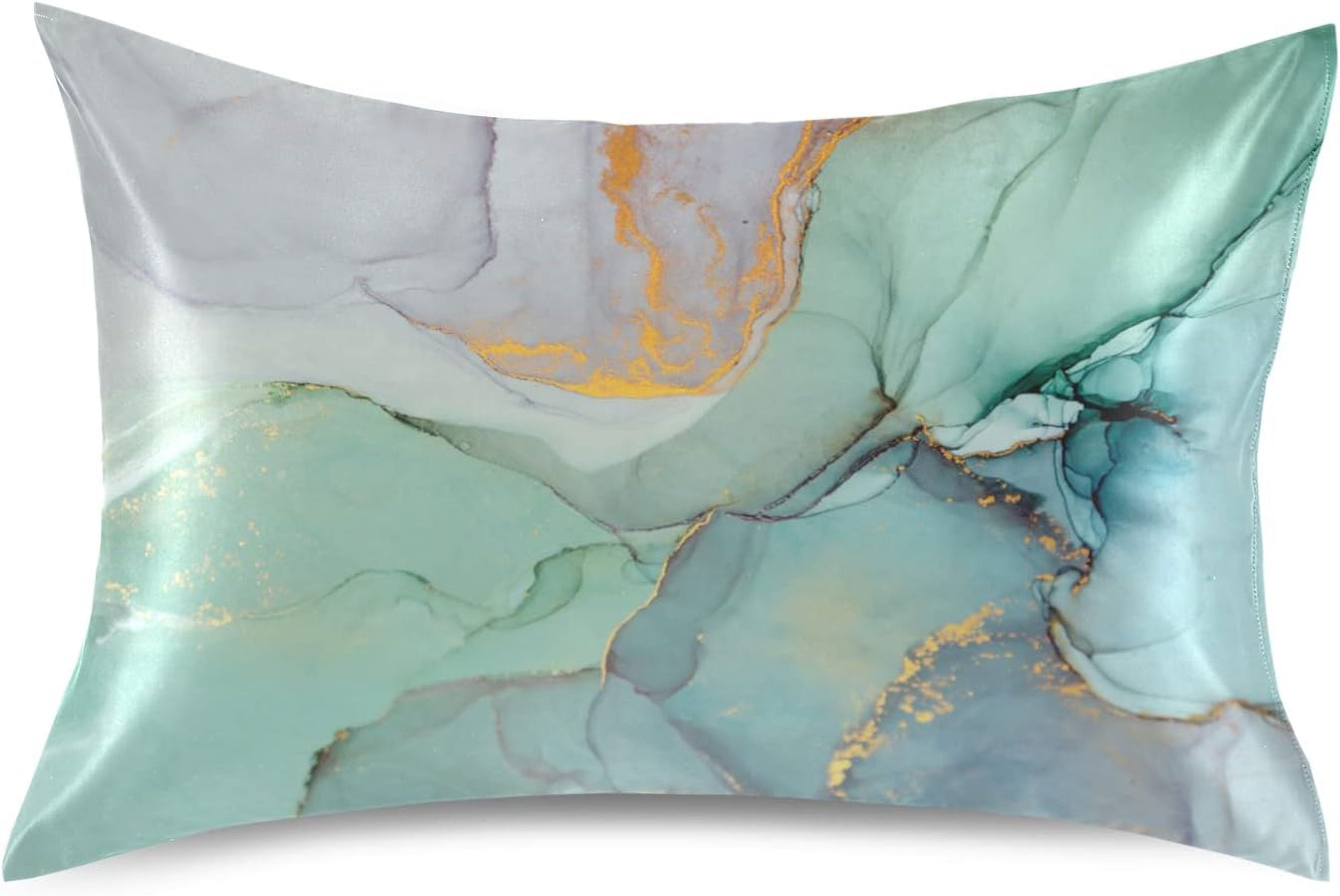 GZHJMY Satin Pillowcase, Satin Pillow Cases with Envelope Closure King ...