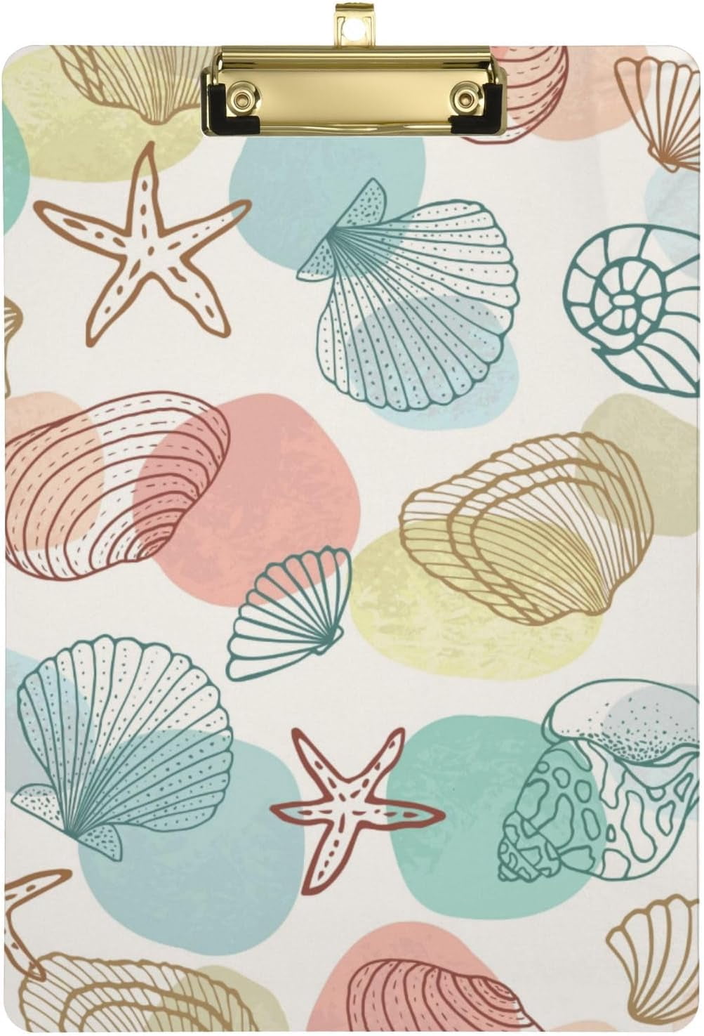 GZHJMY Sea Shells Clipboards Acrylic A4 Letter Size Clipboards with ...