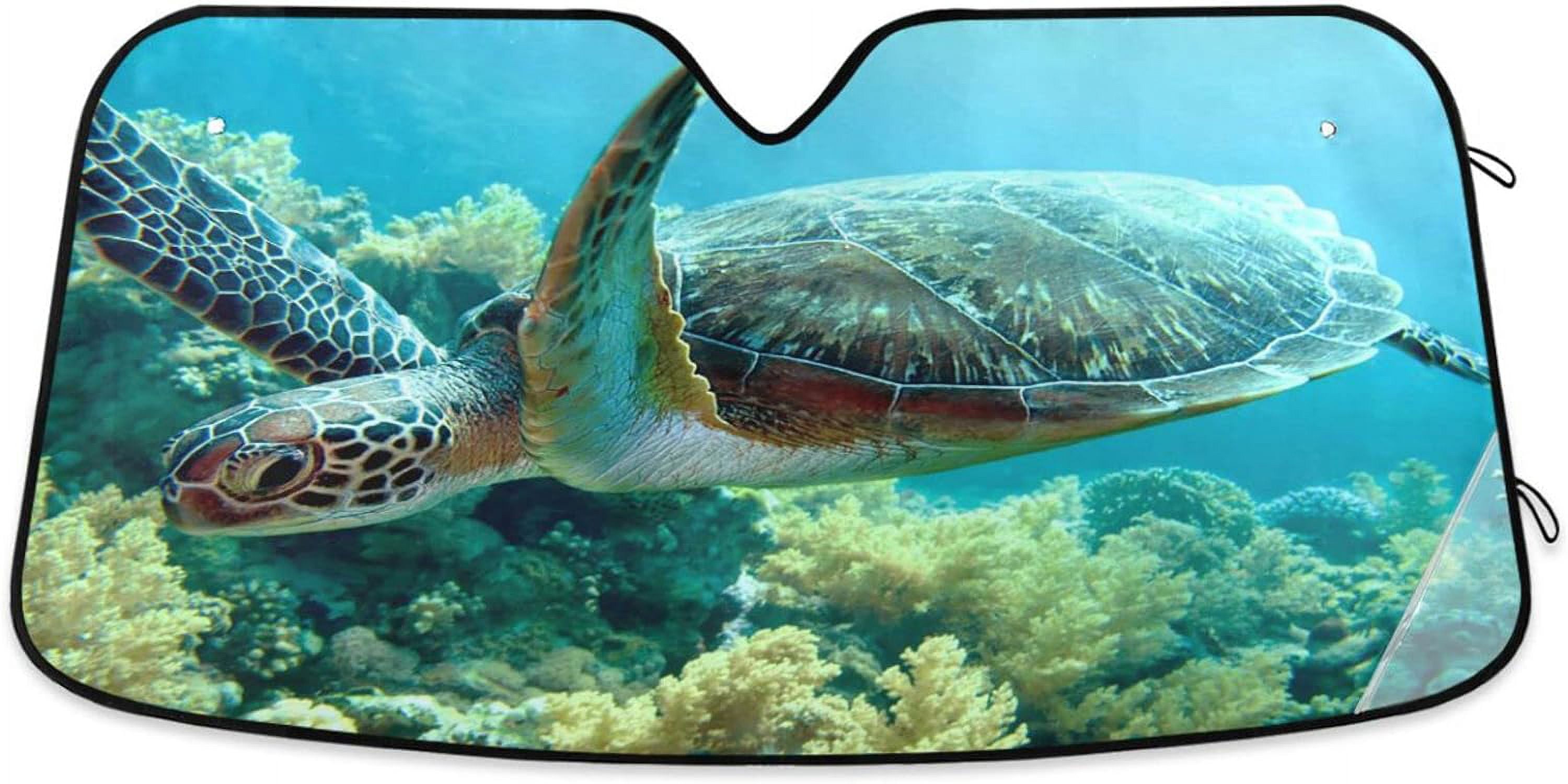 GZHJMY Sea Turtle Car Windshield Sunshade Front Auto Sun Shield Shade ...