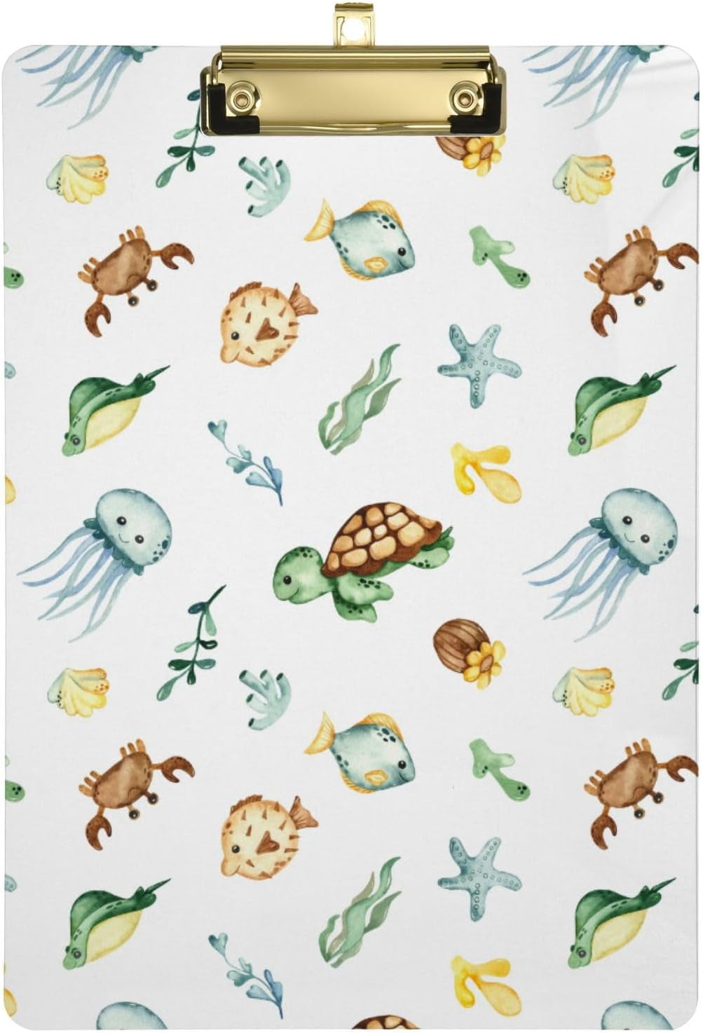 GZHJMY Sea Turtle Jellyfish Clipboards Acrylic A4 Letter Size ...