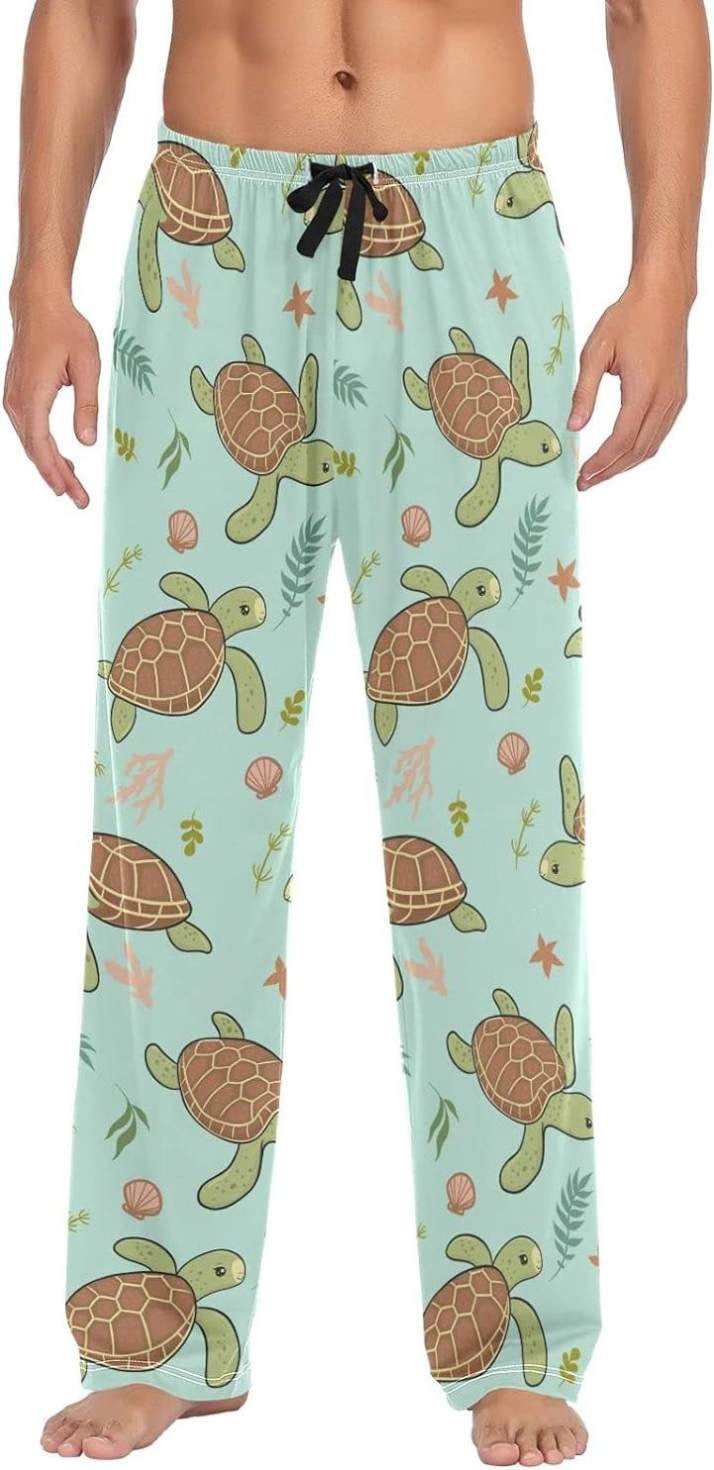 GZHJMY Sea Turtle Pajama Pants for Men, Lounge Pants Lightweight Men ...