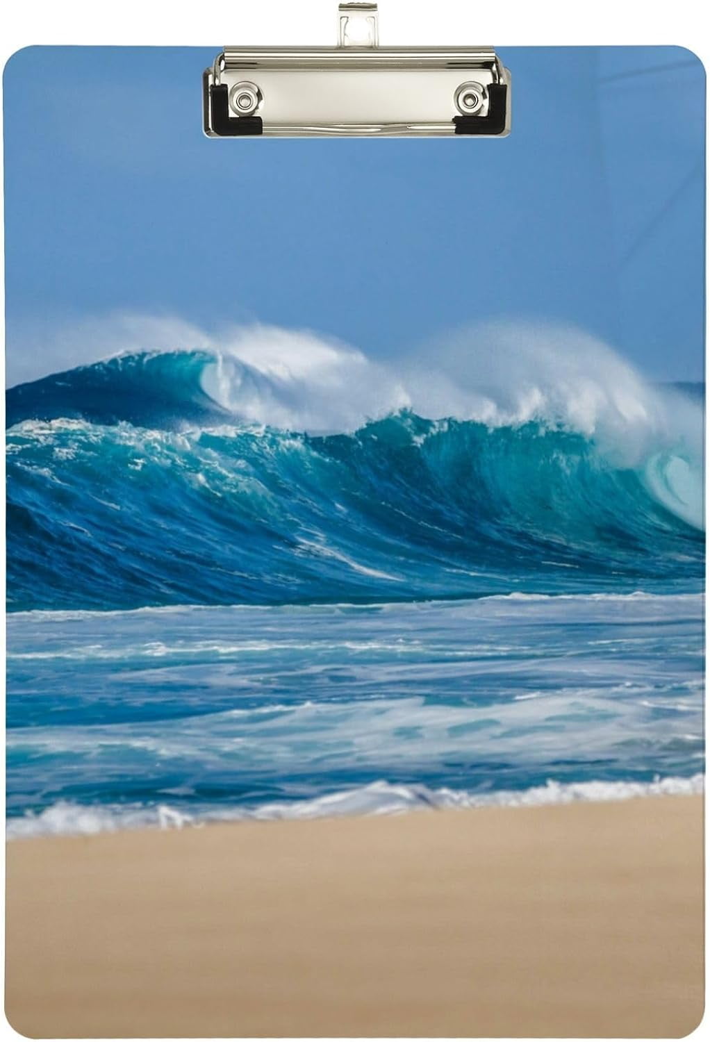 GZHJMY Sea Wave Beach Clipboard Classrooms Office Clipboard A4 Standard ...