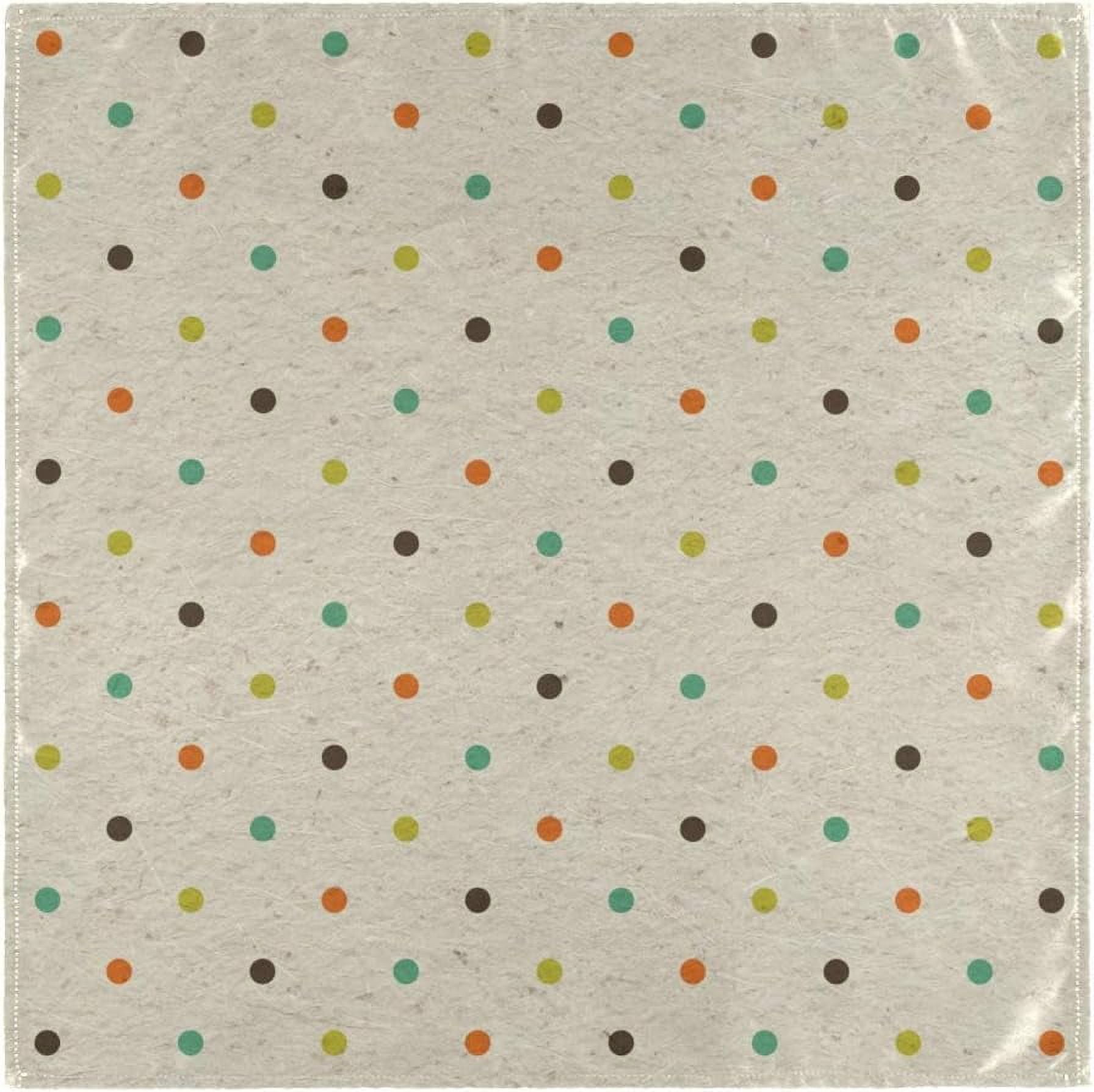 GZHJMY Set of 1 Retro Multicolor Polka Dot On Vintage Paper Texture ...