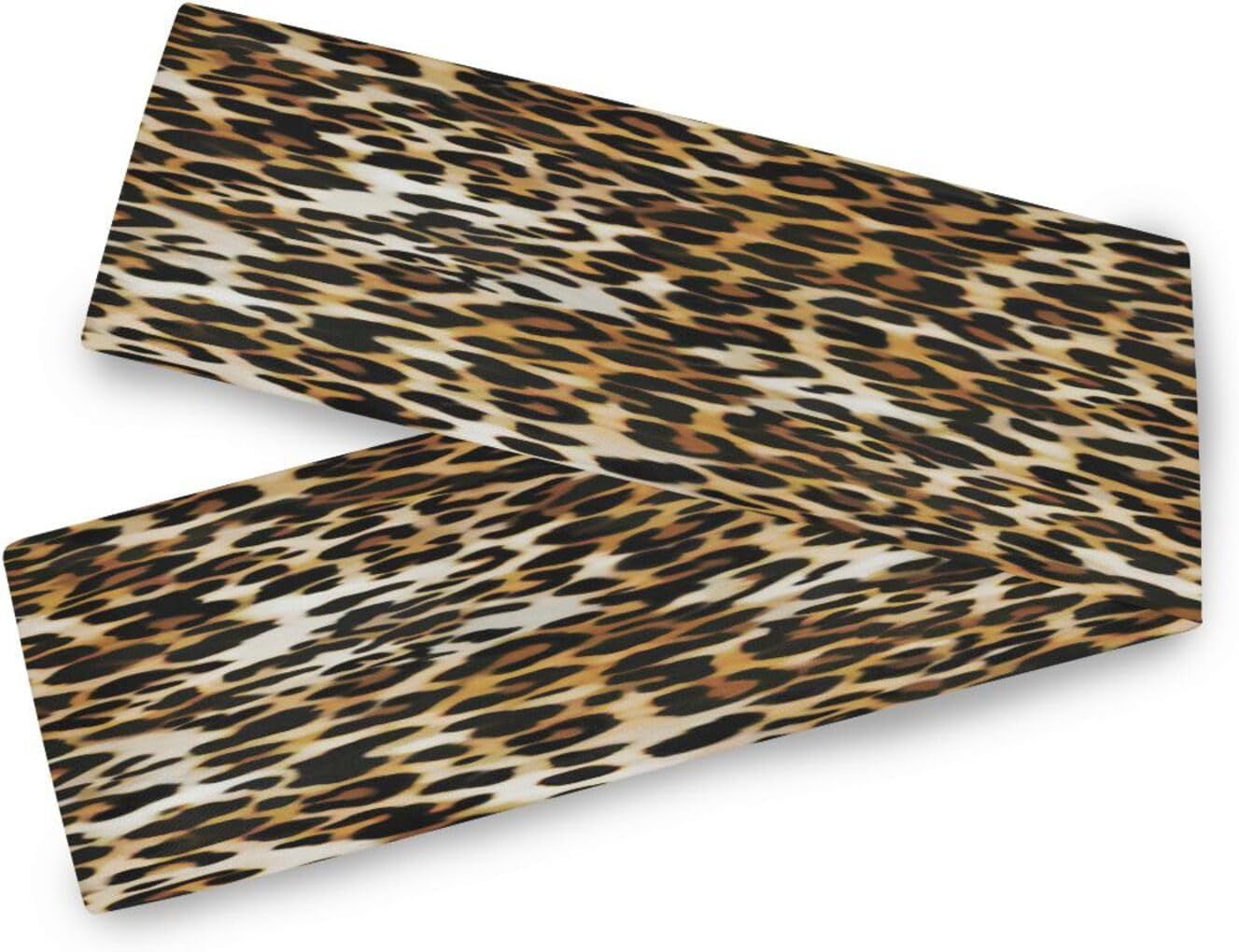 GZHJMY Sexy Leopard Print Table Runner Machine Washable Polyester Table ...