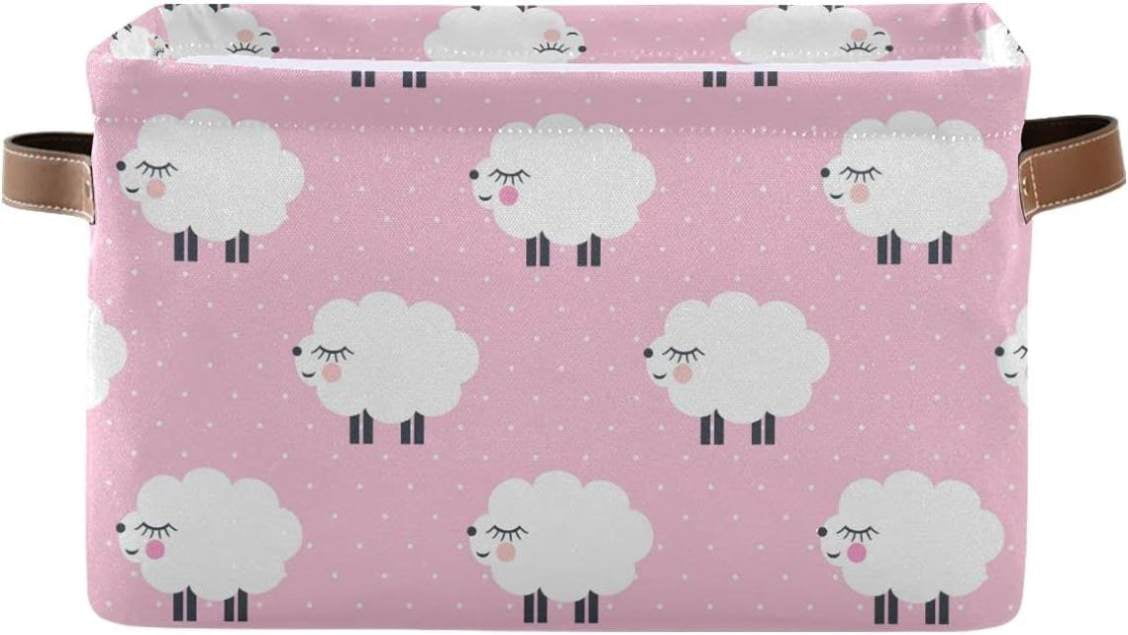 GZHJMY Sheep Rectangular Storage Bin, Collapsible Toy Storage Bins ...