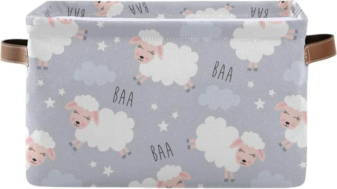 GZHJMY Sheep Rectangular Storage Bin, Collapsible Toy Storage Bins ...