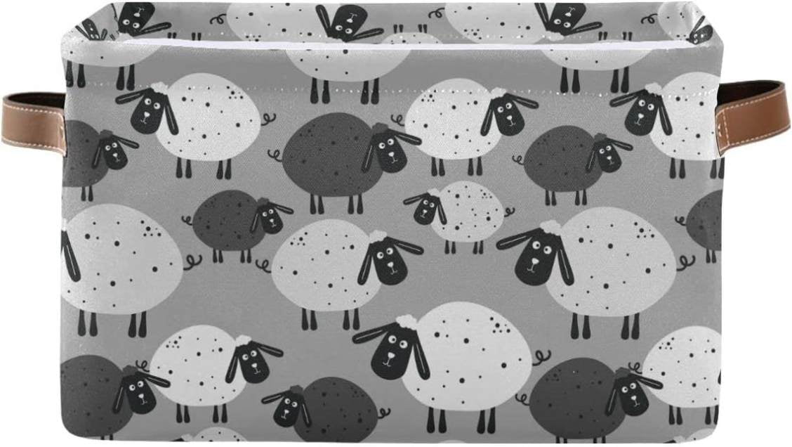 GZHJMY Sheep Rectangular Storage Bin, Collapsible Toy Storage Bins ...