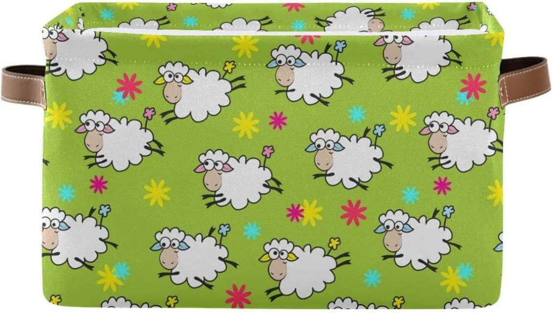 GZHJMY Sheep Rectangular Storage Bin, Collapsible Toy Storage Bins ...