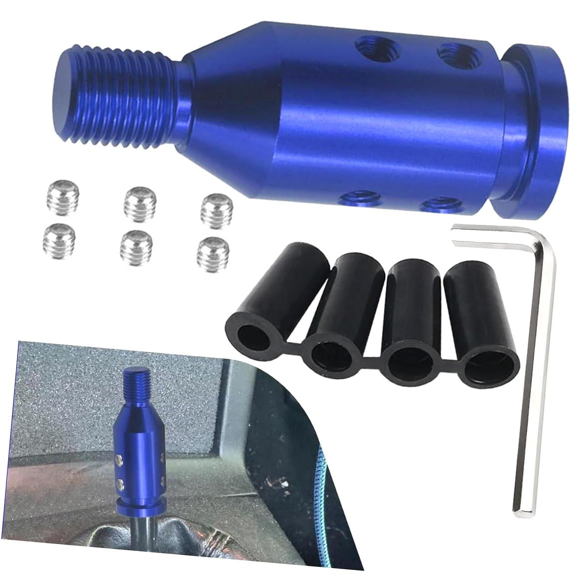 GZHJMY Shift Knob Adapter, M12x1.25 Aluminum Car Gear Shift Knob Adapter, Manual Automatic ...