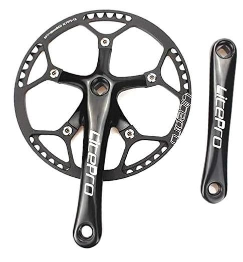 GZHJMY Single Speed Crankset MTB Crankset 53T/56T/58T 170mm Crank Arm ...