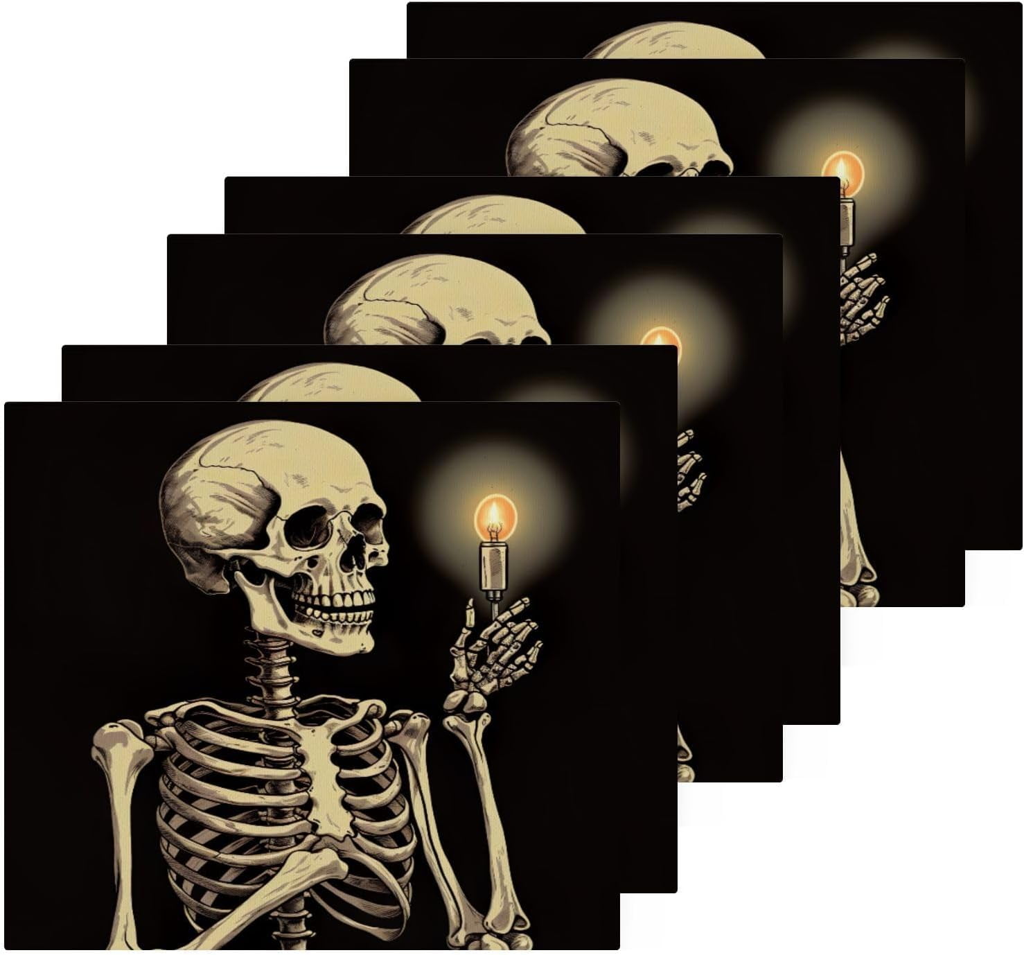 GZHJMY Skeleton Cotton Washcloths Set of 6, 12"x12" Super Soft ...