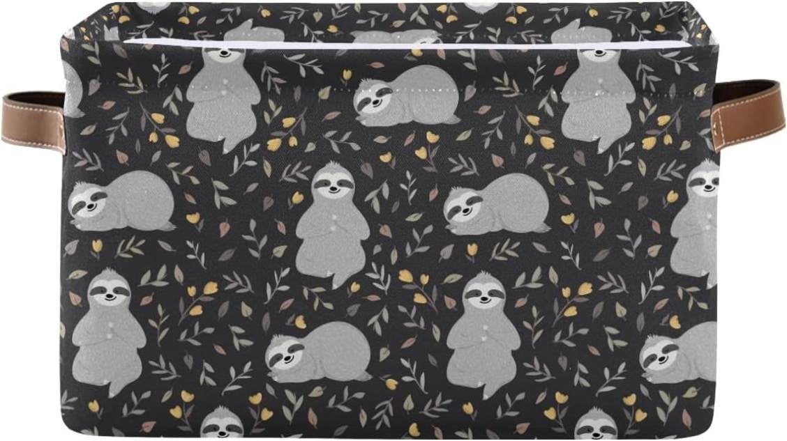 GZHJMY Sloths Storage Basket, Collapsible Toy Storage Bins, Waterproof ...