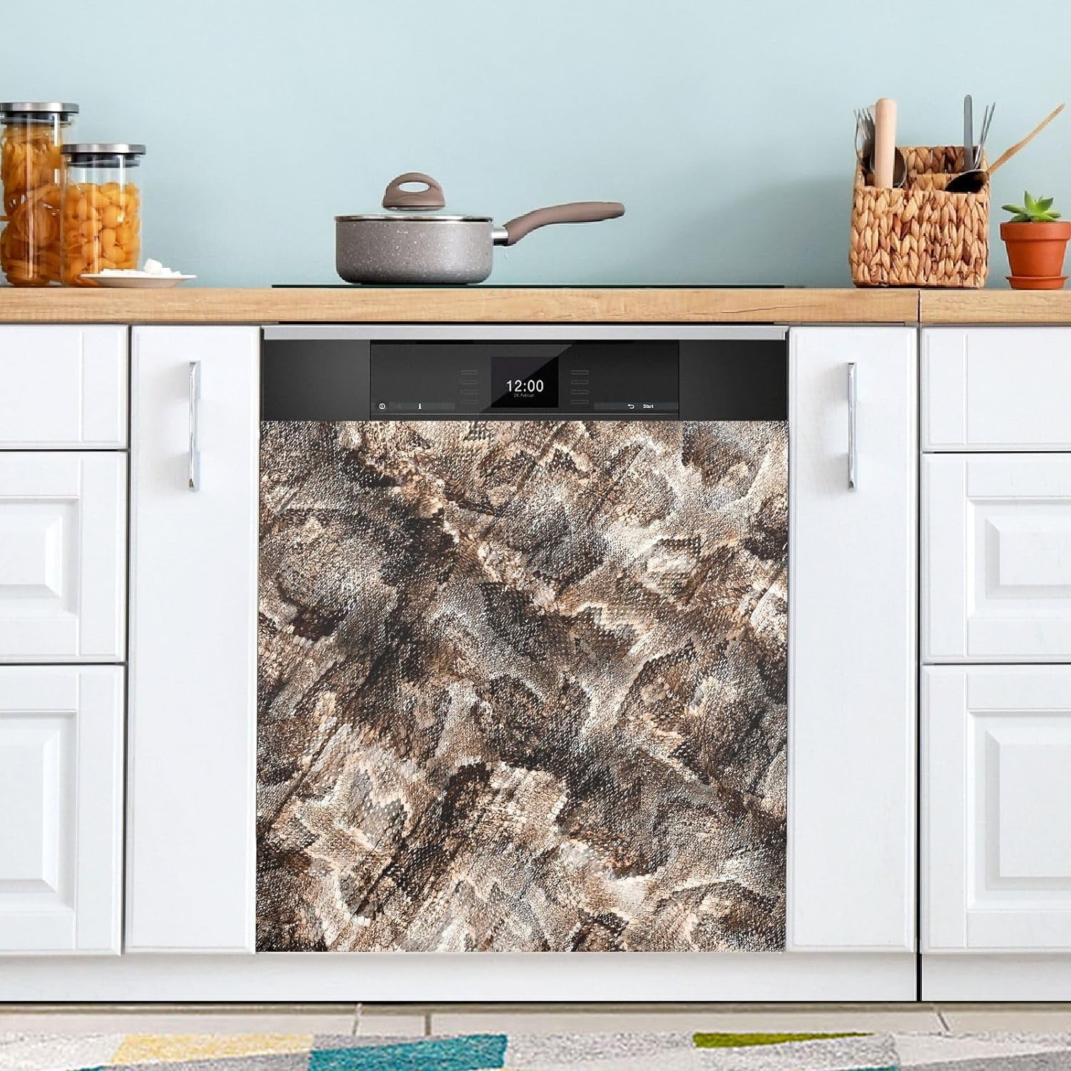 GZHJMY Snake Skin Dishwasher Magnet Cover, Kitchen Dish Washer Door ...