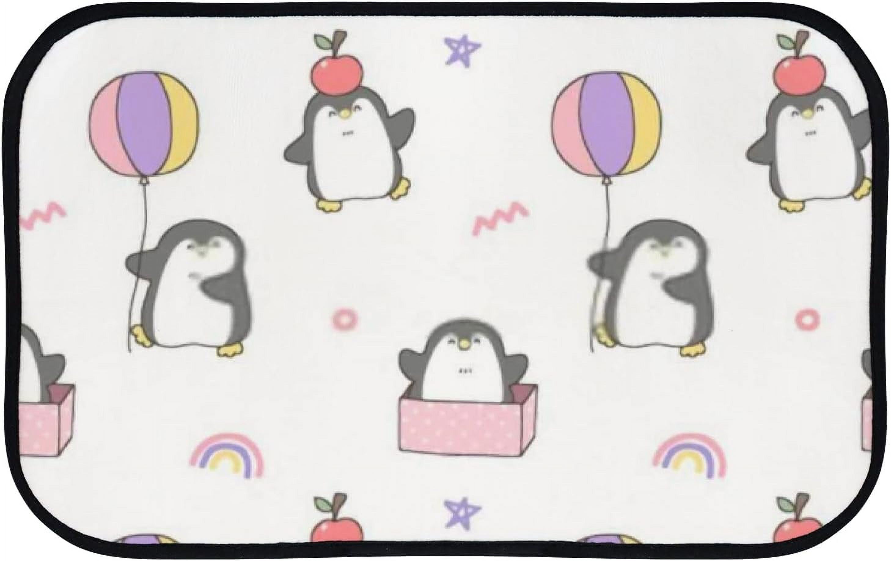 GZHJMY Soft Bath Door Mat Rug Cute Cartoon Penguin Non Slip Dootmat ...