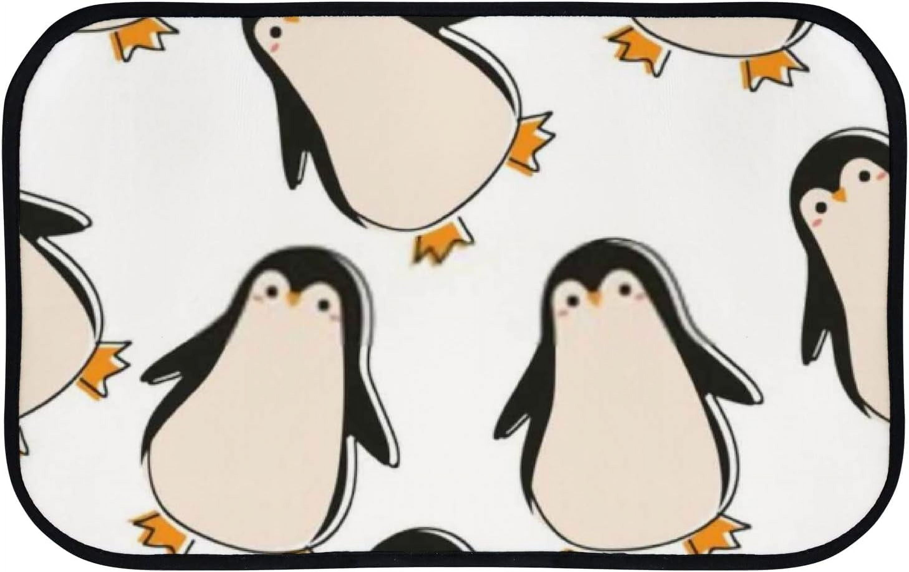 GZHJMY Soft Bath Door Mat Rug Cute Cartoon Penguin Non Slip Dootmat ...