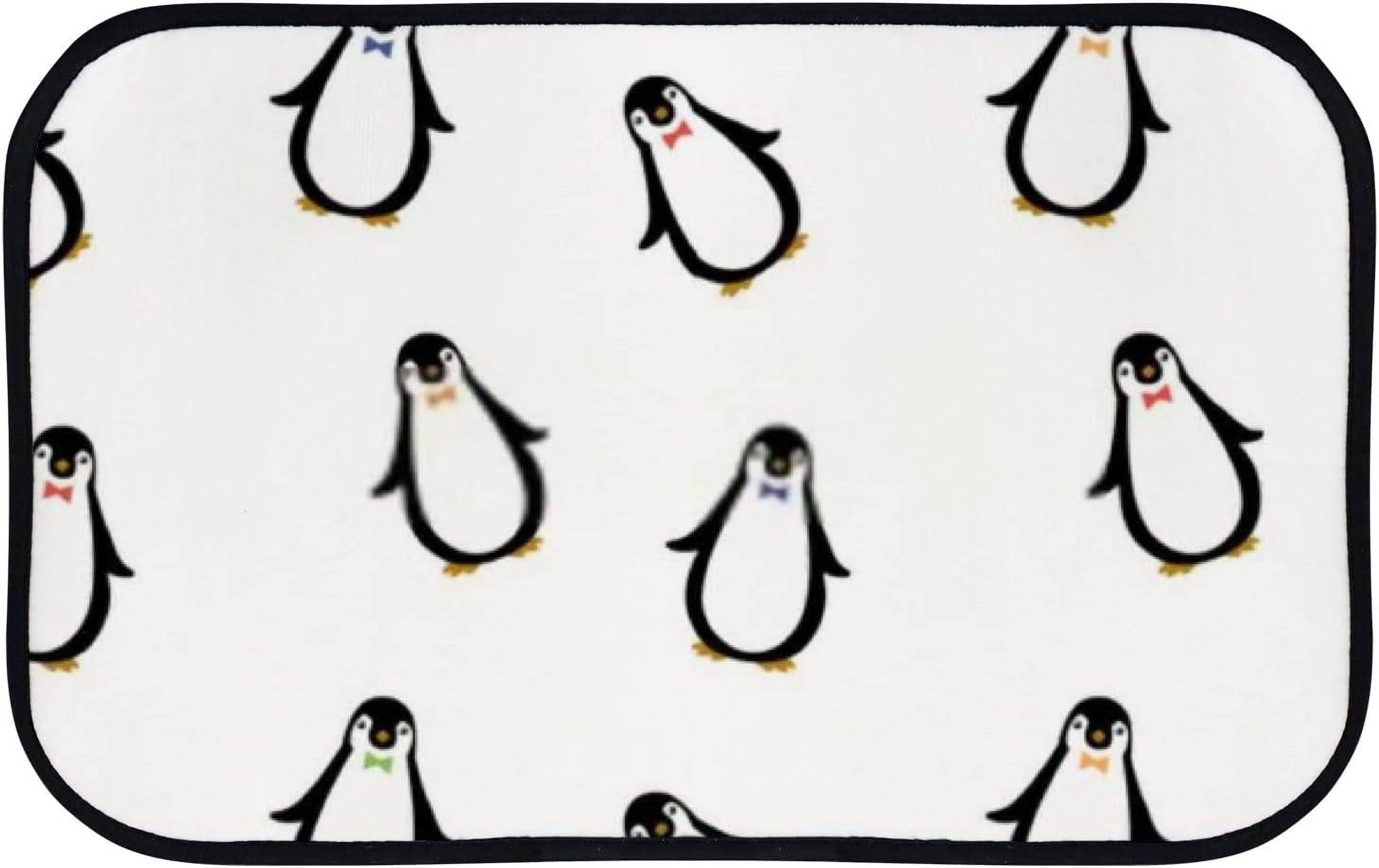 GZHJMY Soft Bath Door Mat Rug Penguins Cute Non Slip Dootmat Entry Mats ...