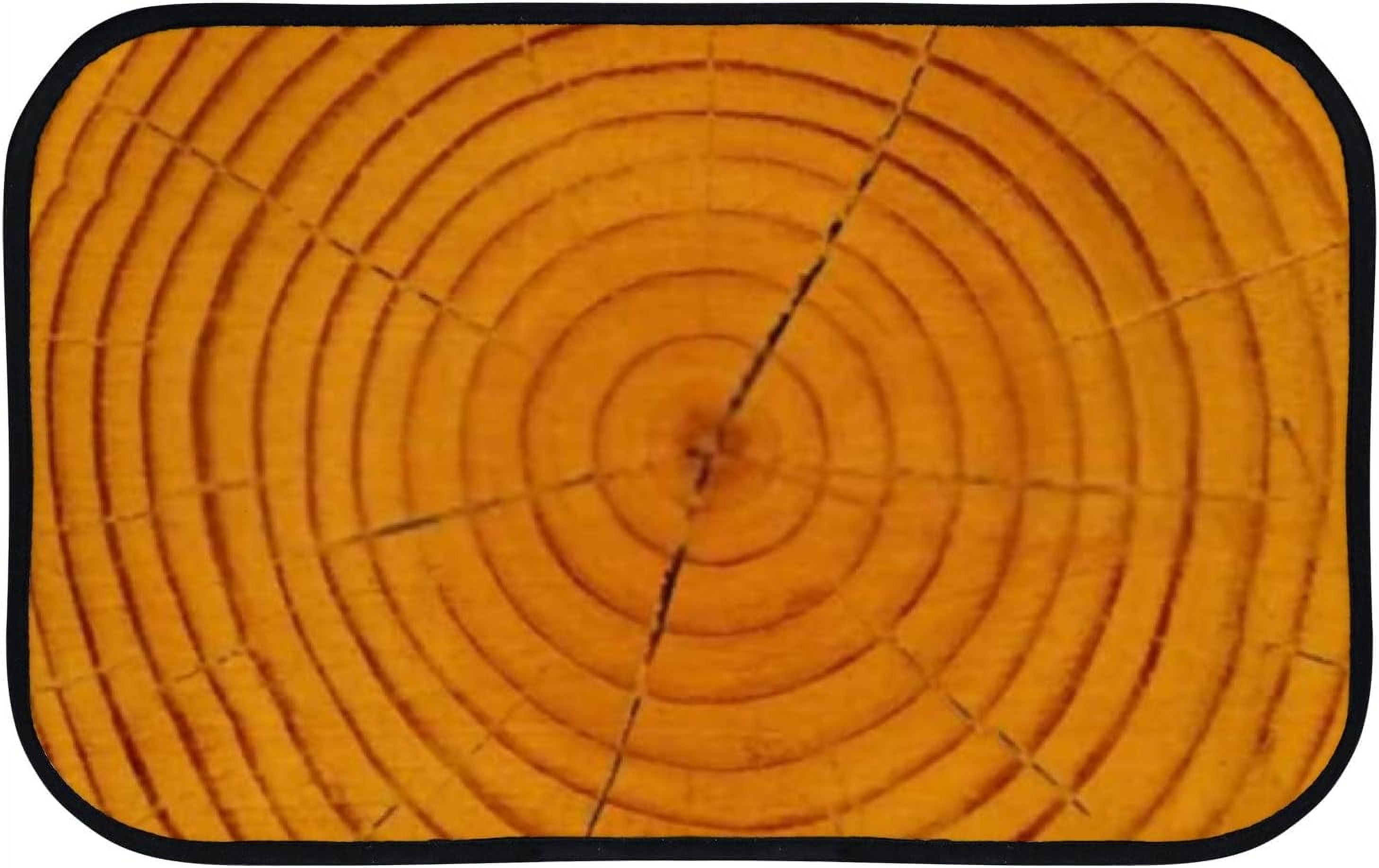 GZHJMY Soft Bath Door Mat Rug Pine Tree Rings Non Slip Dootmat Entry ...