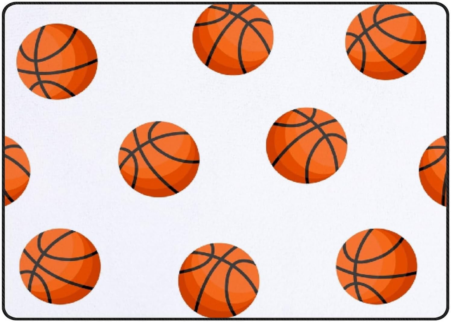 GZHJMY Soft Foam Nursery Area Rugs Basketball Flat Style Non Slip Play ...