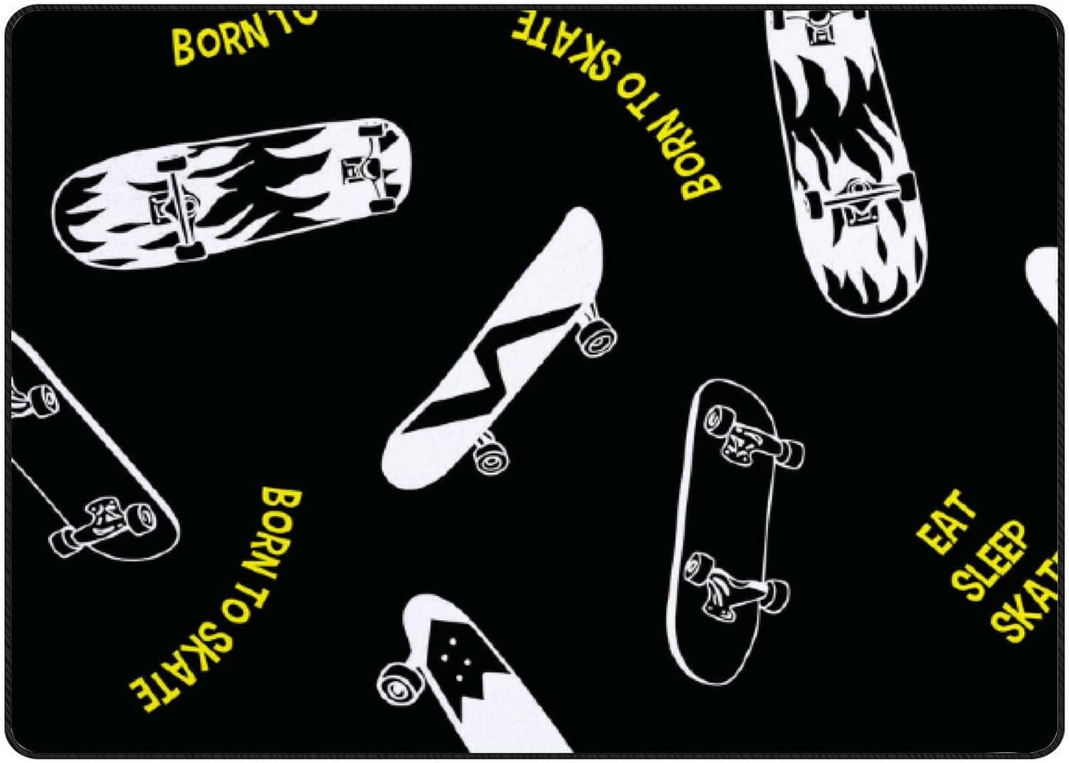 GZHJMY Soft Foam Nursery Area Rugs Skateboard Non Slip Play Mats for ...