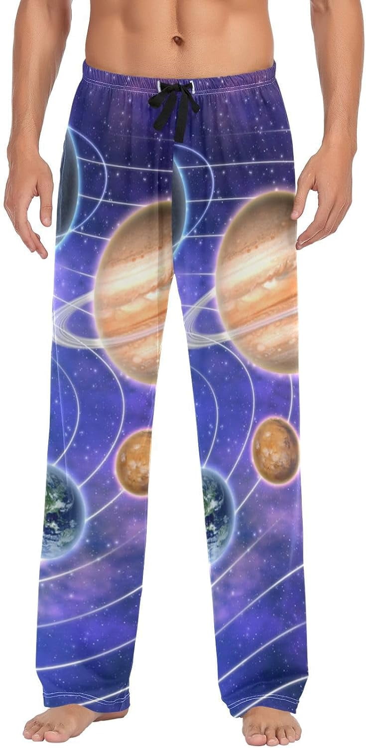 GZHJMY Solar System Planets Men's Pajama Pants, Soft and Comfortable ...