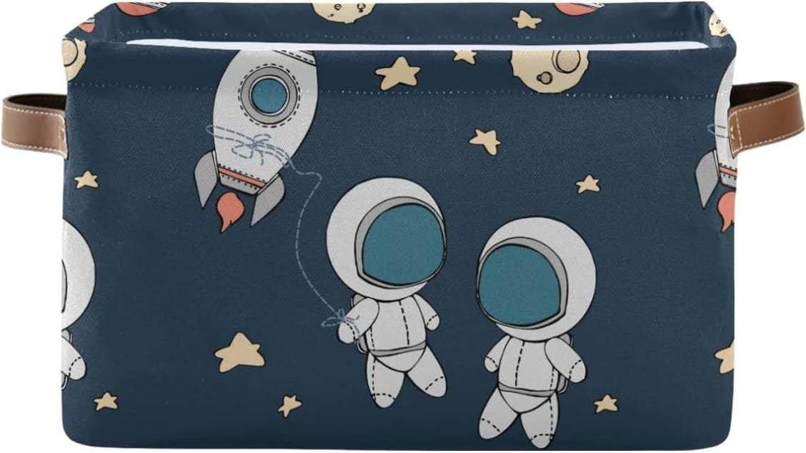 GZHJMY Space Astronauts Rocket Storage Basket, Collapsible Toy Storage ...