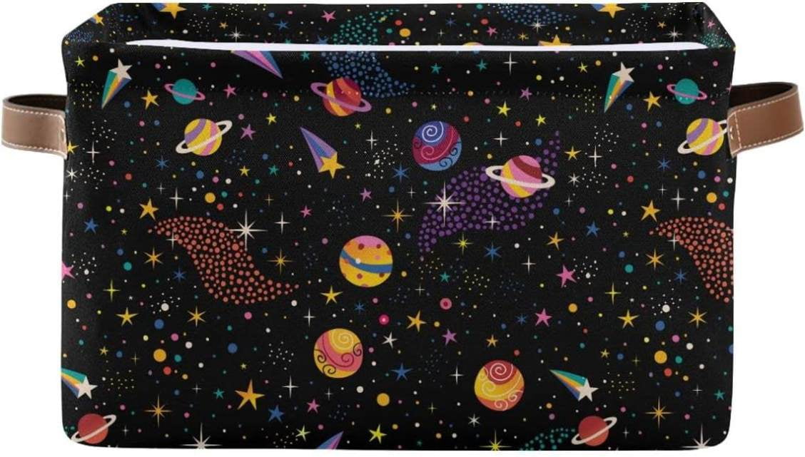 GZHJMY Space Planet Rectangular Storage Bin, Collapsible Toy Storage ...