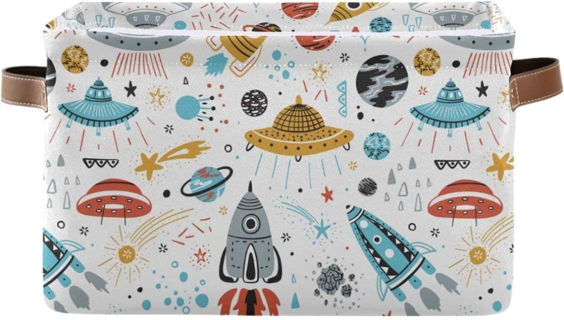 GZHJMY Space Planet Rectangular Storage Bin, Collapsible Toy Storage ...