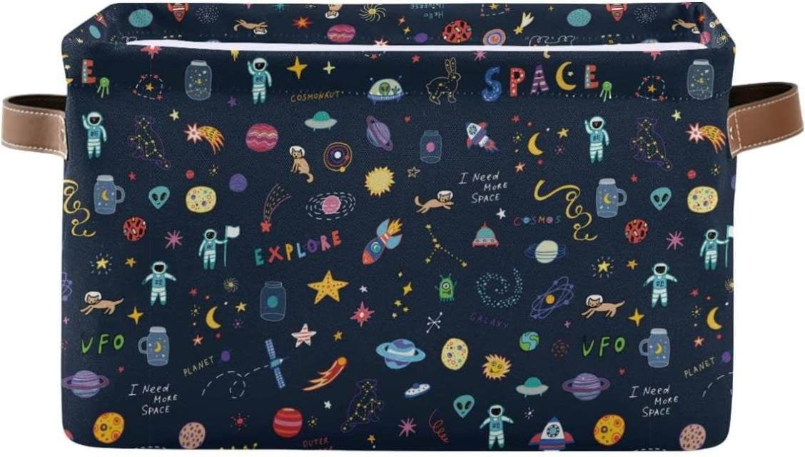 GZHJMY Space Planet Rectangular Storage Bin, Collapsible Toy Storage ...