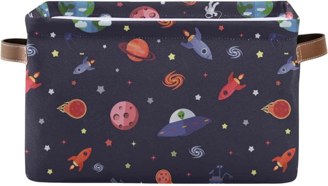 GZHJMY Space Planet Rectangular Storage Bin, Collapsible Toy Storage ...