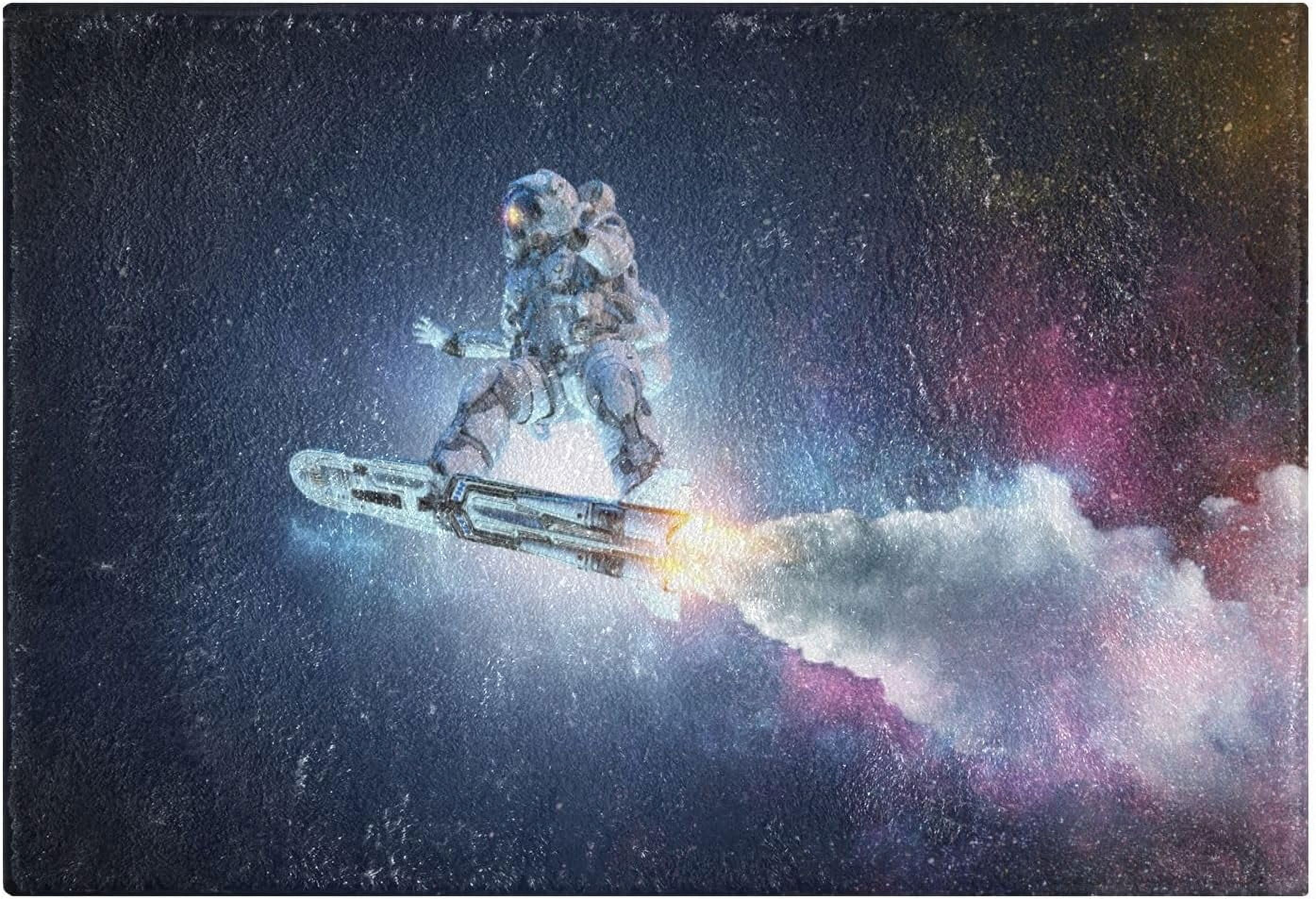 GZHJMY Spaceman Astronaut Galaxy Space Bath Mat for Bathroom Rugs ...