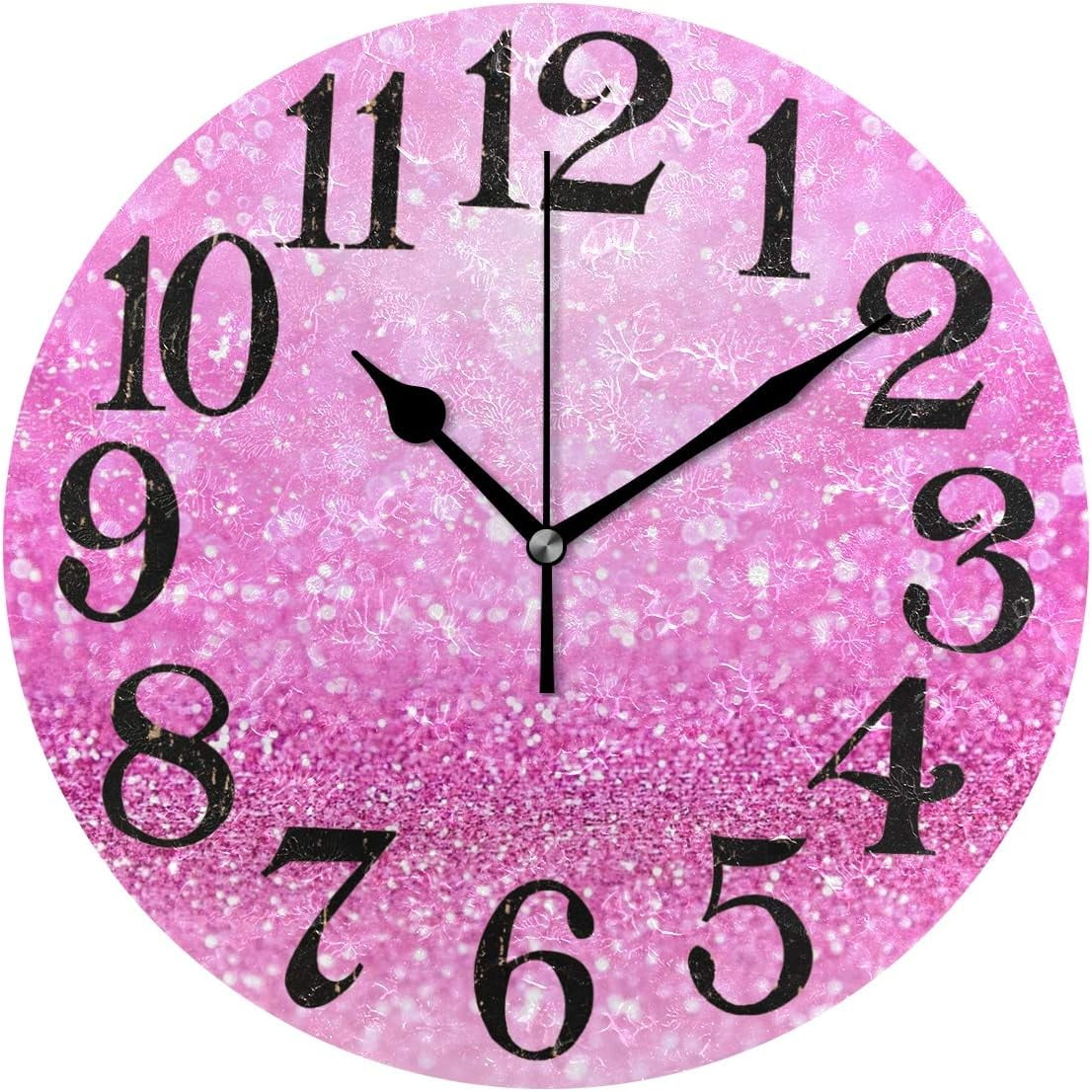 GZHJMY Sparkling Pink Glitter Print Girly Confetti Girl Princess Theme ...