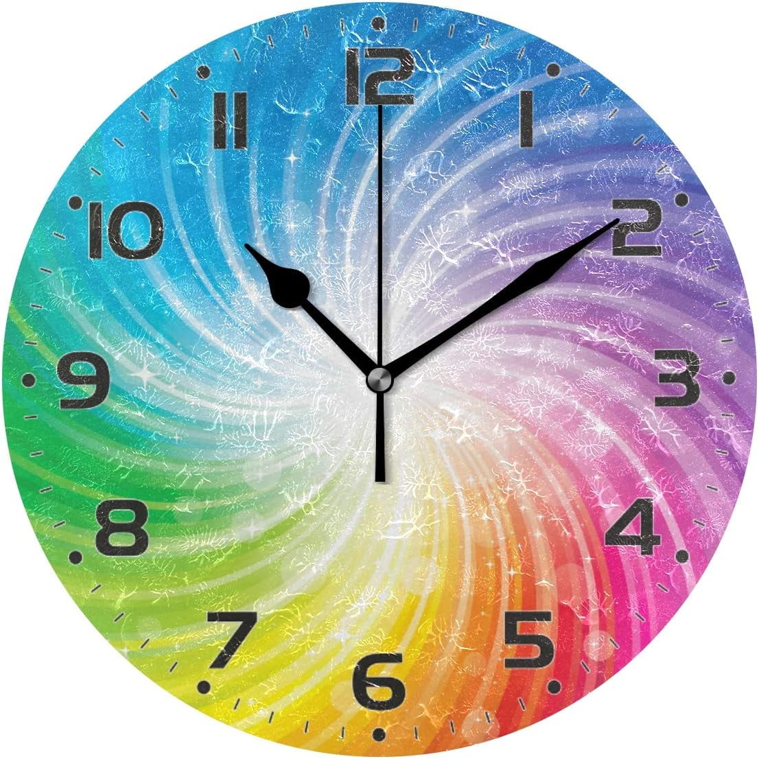 GZHJMY Sparkling Rainbow Spiral Colorful Swirl with Glitter Sparkle ...