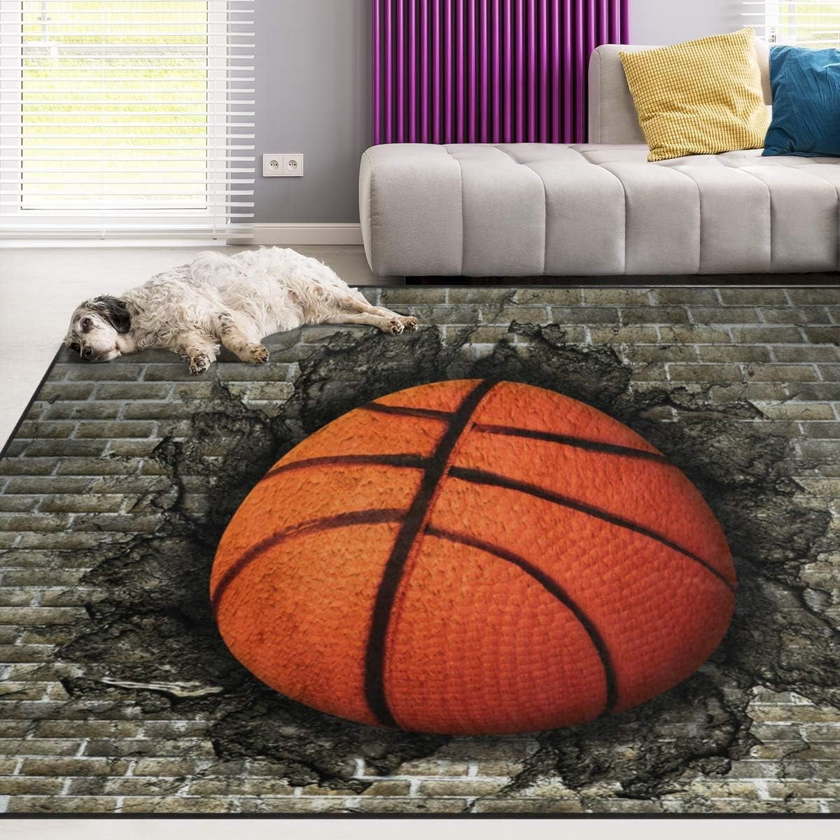 GZHJMY Sport Non Slip Area Rug for Living Dinning Room Bedroom Kitchen ...