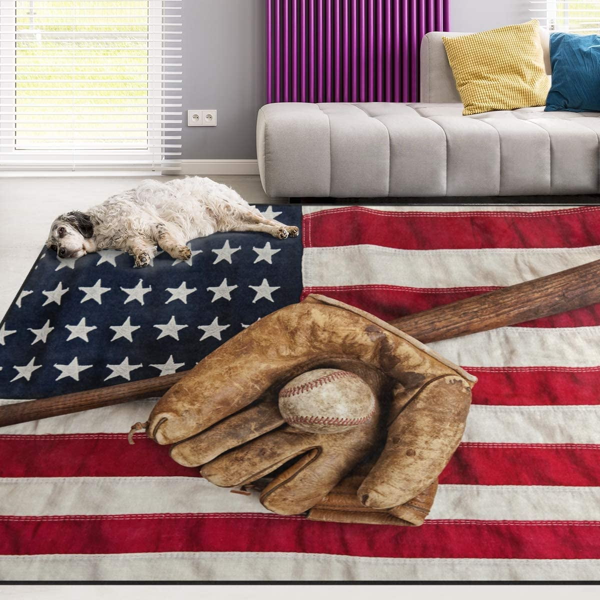 GZHJMY Sport Non Slip Area Rug for Living Dinning Room Bedroom Kitchen ...