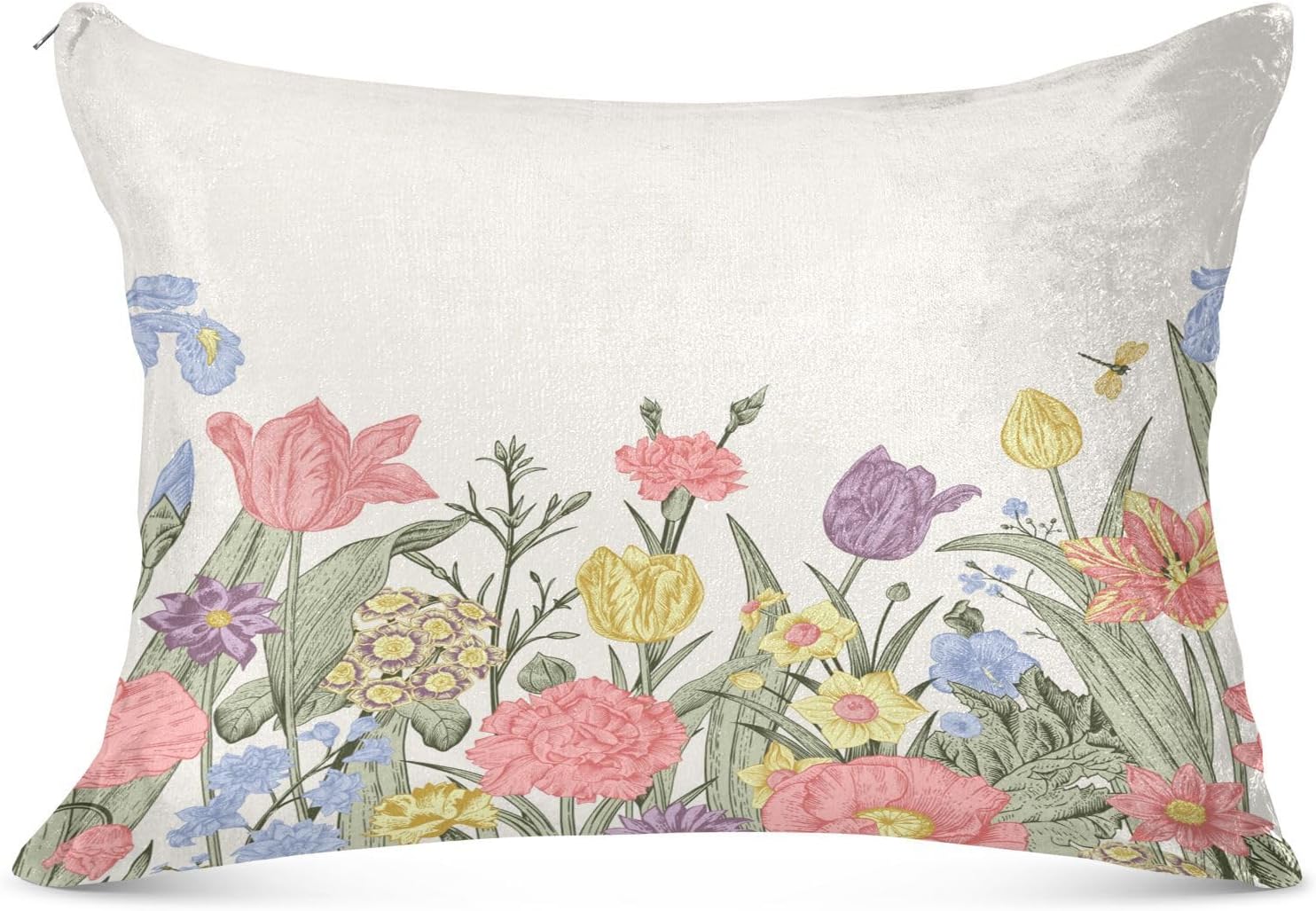 GZHJMY Spring Flowers Pillowcases, Soft and Cozy Decorative Pillow ...