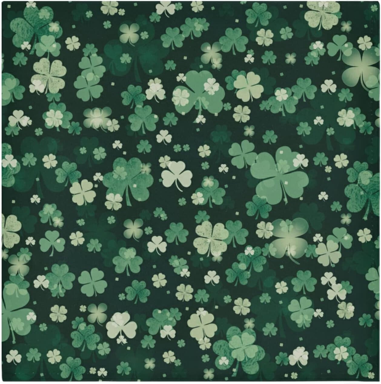 GZHJMY St. Patrick's Day Magic Shamrock Luck Floral Cloth Napkin Fat ...