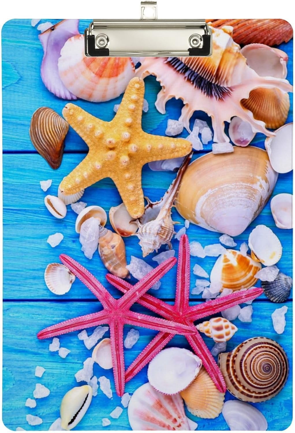 GZHJMY Starfish Sea Shells Wooden Clipboard Classrooms Office Clipboard ...
