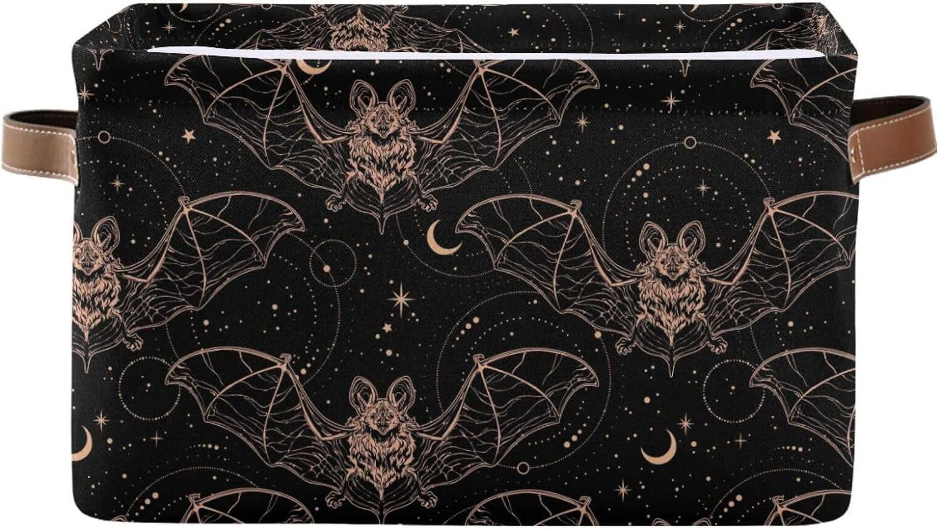 GZHJMY Storage Basket Halloween Bats Foldable Canvas Laundry Baskets ...