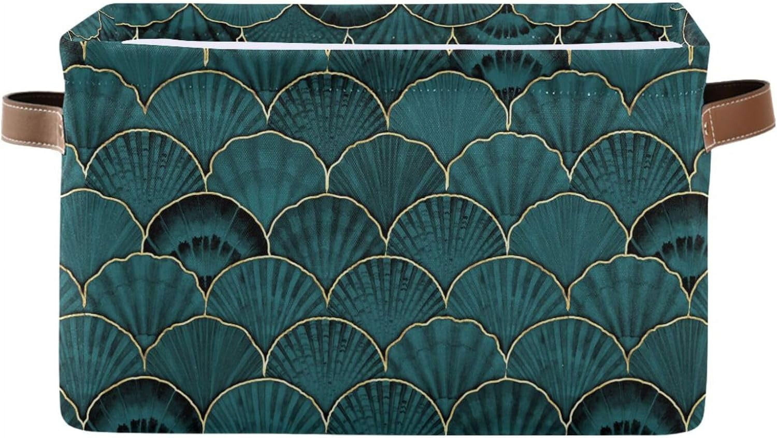 GZHJMY Storage Basket Vintage Sea Shell Foldable Canvas Laundry Baskets ...